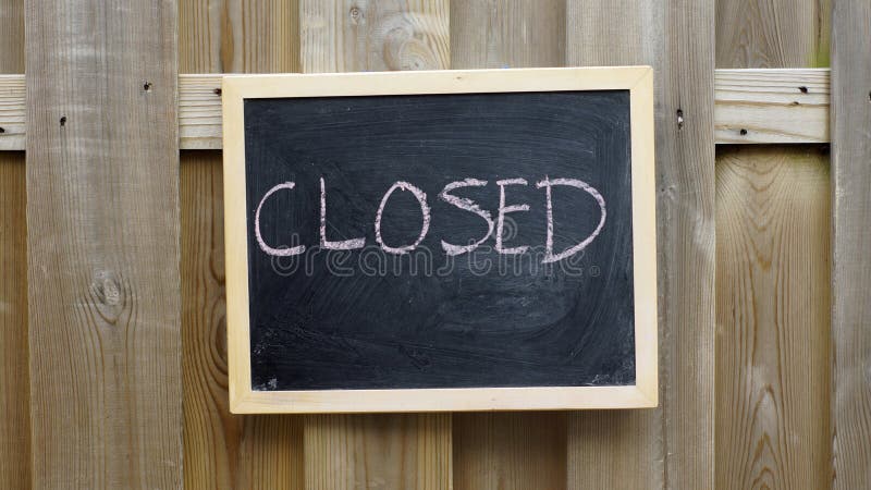 Fechado escrito foto de stock. Imagem de certificado - 50702364