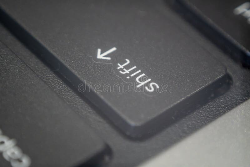 Tecla Shift no teclado imagem de stock. Imagem de conceito - 147747351