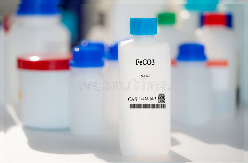 FeCO3 Siderite CAS 14476-16-5 Chemical Substance in White Plastic ...
