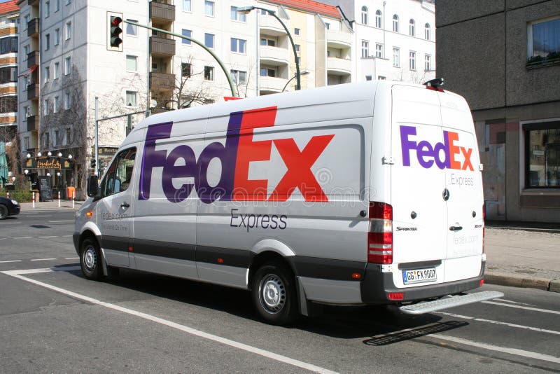 Indianapolis - Circa February 2016: Federal Express Trucks in Loading ...