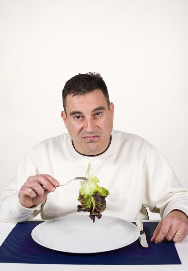 Fed up stock image. Image of small, male, table, overweight - 23813693