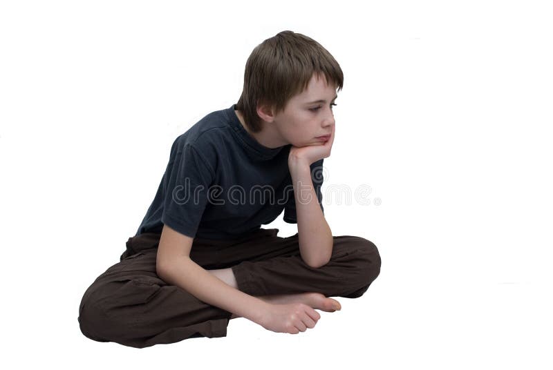 Fed-up boy stock photo. Image of annoyed, isolated, bored - 8273262