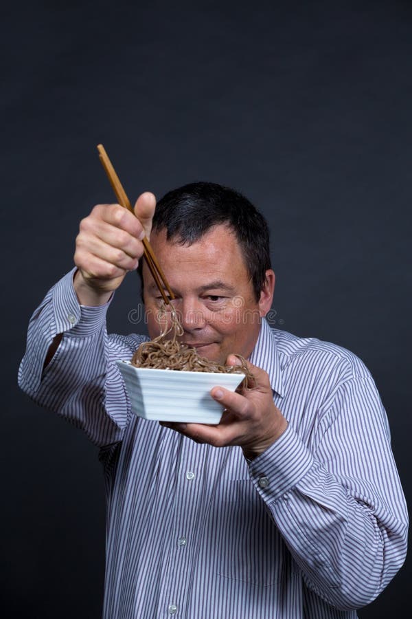 Fed up with chopsticks stock image. Image of vertical - 53044771