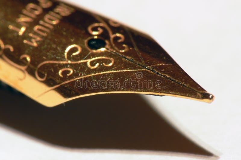 Feder stockfoto. Bild von hand, gold, abschlu, nahaufnahme - 1600678