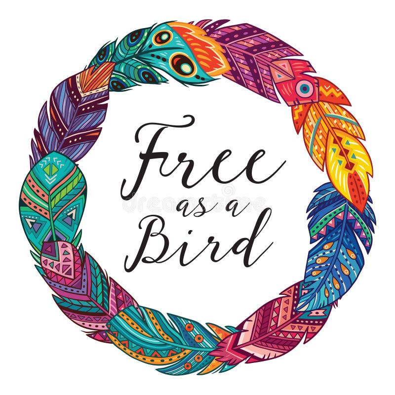 Feder Art Frame vektor abbildung. Illustration von kreativ - 74499099