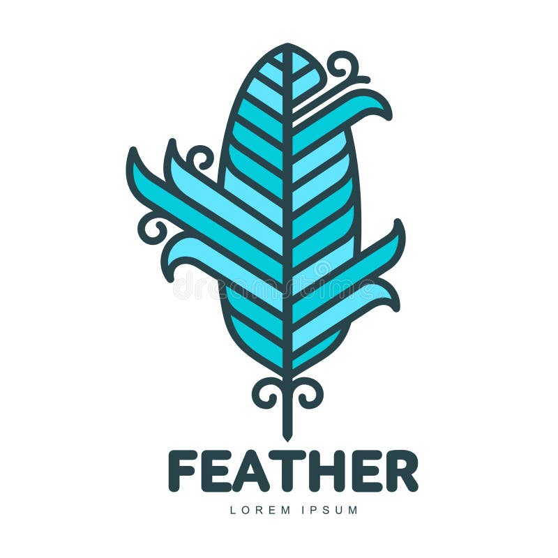 Feder Logo Template vektor abbildung. Illustration von graphik - 88149084