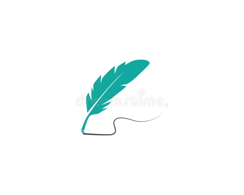 Feder Logo Vector vektor abbildung. Illustration von vogel - 139423523