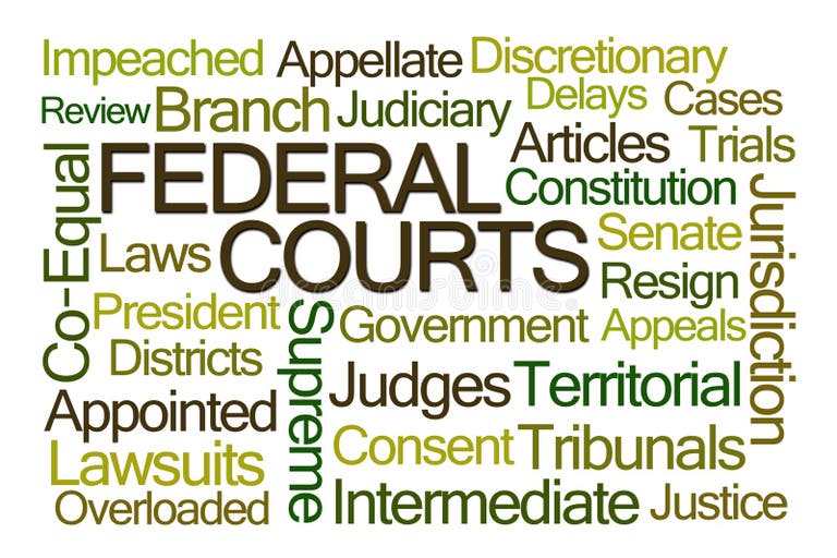 Federal Courts Word Cloud Stock Illustrations – 2 Federal Courts Word ...