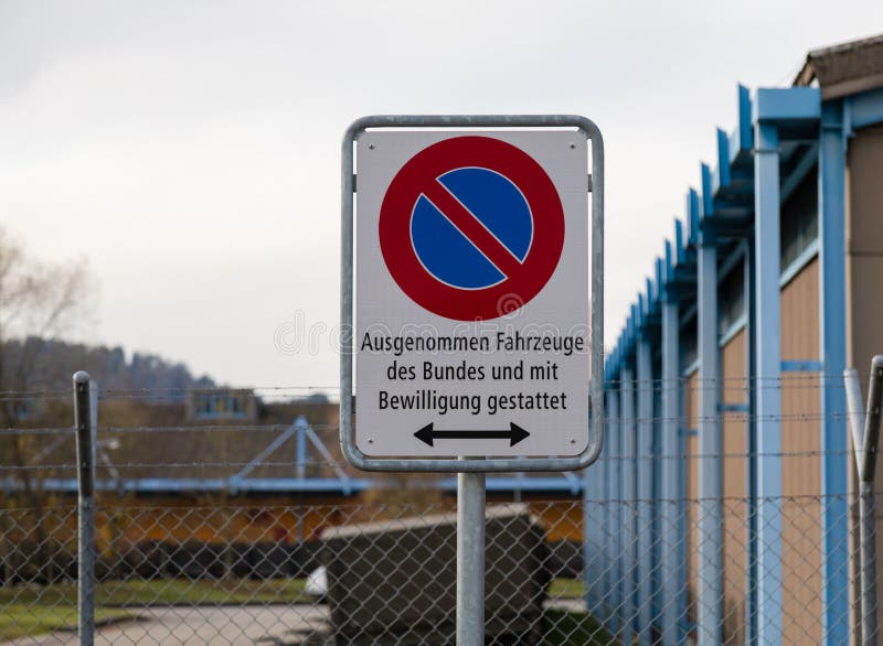 Prohibition Sign Feeding Forbidden, German Text Translation: Feeding of ...