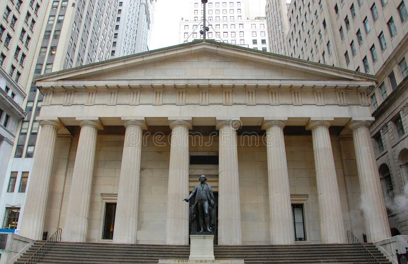 Federal Hall National Memorial, NYC Editorial Stock Photo - Image of ...