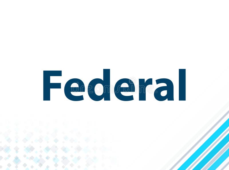 Federal Modern Flat Design Blue Abstract Background Stock Illustration ...