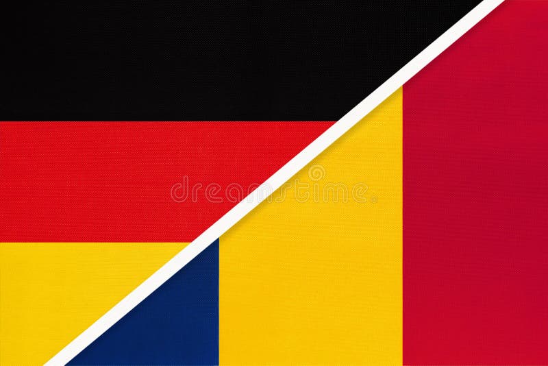 Germany Vs Chad, Symbol of Two National Flags. Relationship between ...