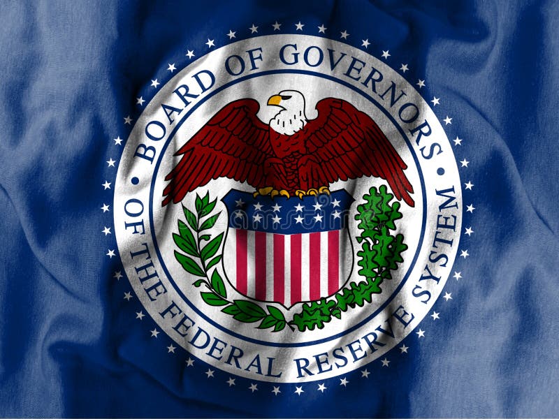 The Federal Reserve Flag is Made from a Fabric Pattern. Concept Map ...