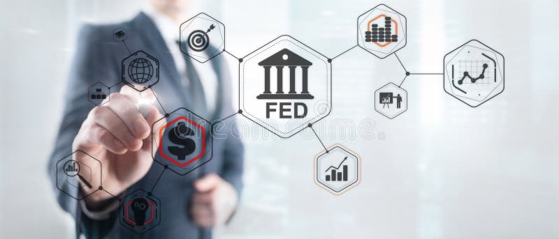Federal Reserve System. FED. Financial Business Background. Stock Image ...