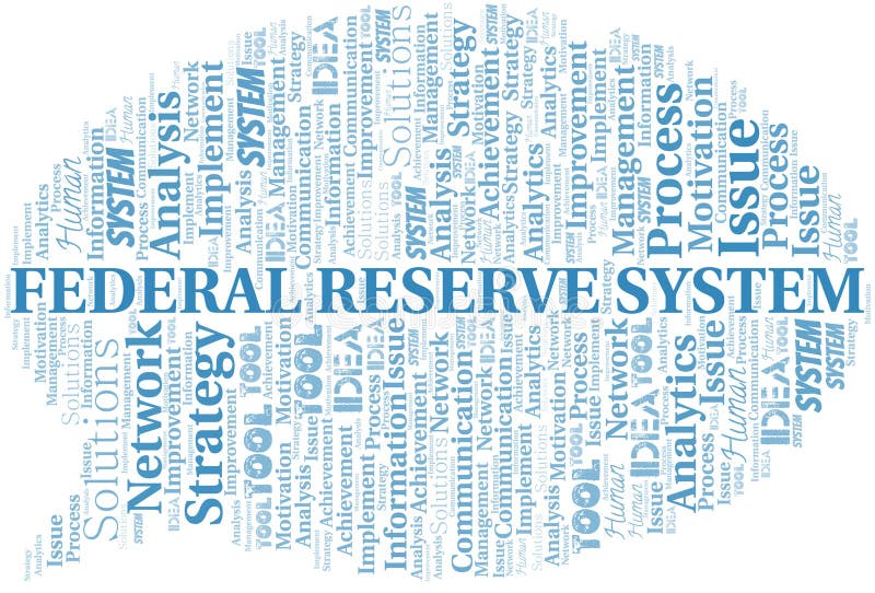Federal Reserve System Typography Vector Word Cloud. Stock Vector ...