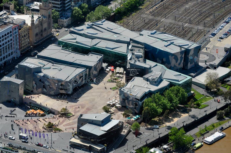 Federation Square Melbourne Australia Editorial Stock Photo - Image of ...