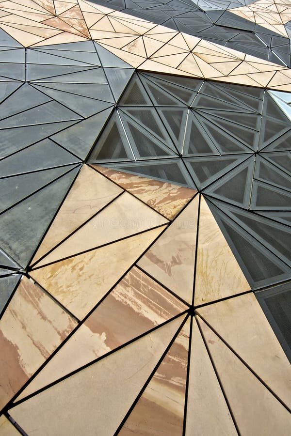 Federation Square, Melbourne Stock Image - Image of building, landmark ...