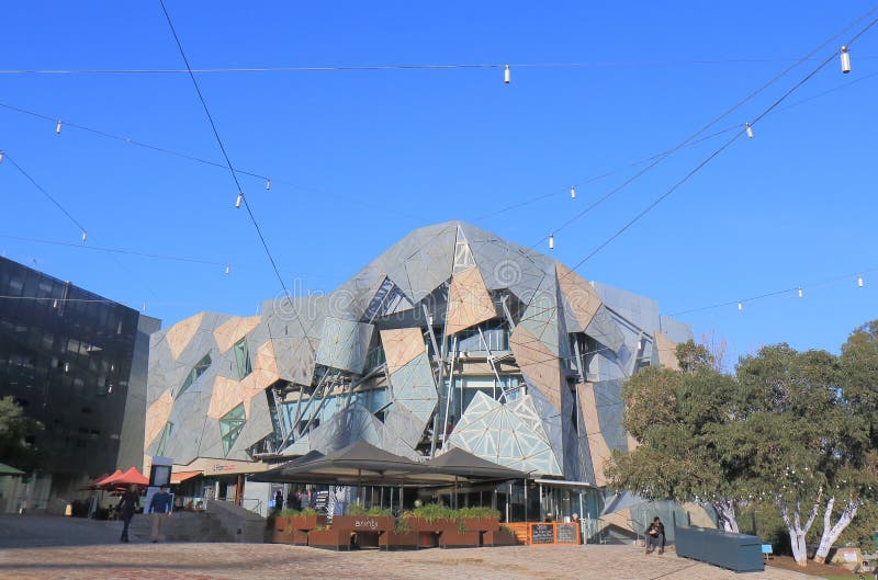 Federation Square Melbourne Australia Editorial Stock Image - Image of ...