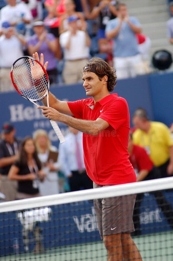 Federer Roger Champion US Open 2008 (103) Editorial Stock Image - Image ...