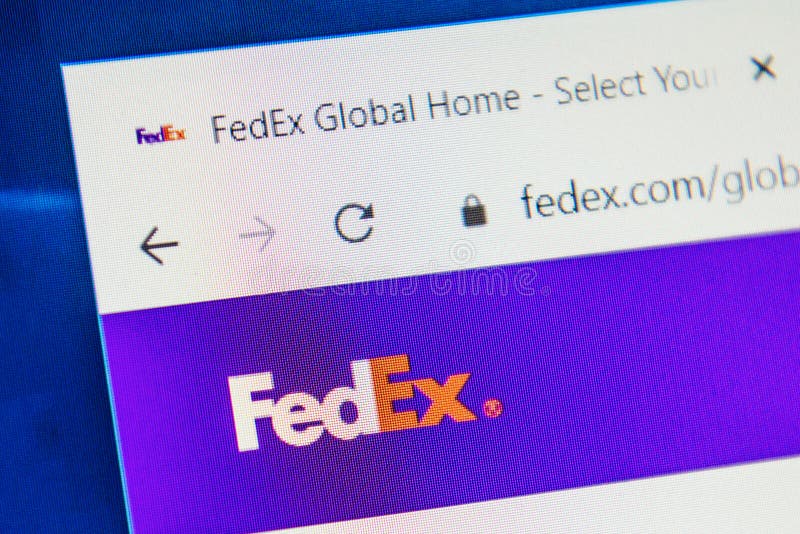 Fedex.com Web Site. Selective Focus. Editorial Photo - Image of network ...