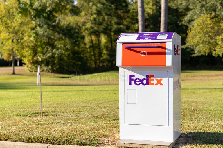 FedEx Drop Box Near Other Mail Boxes Editorial Stock Image - Image of ...