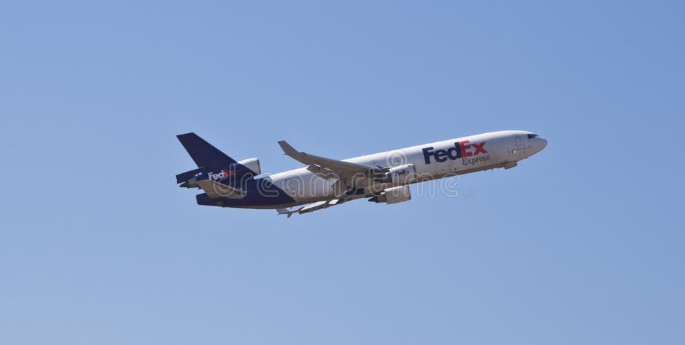 FedEx Express airplane editorial stock photo. Image of network - 4899003