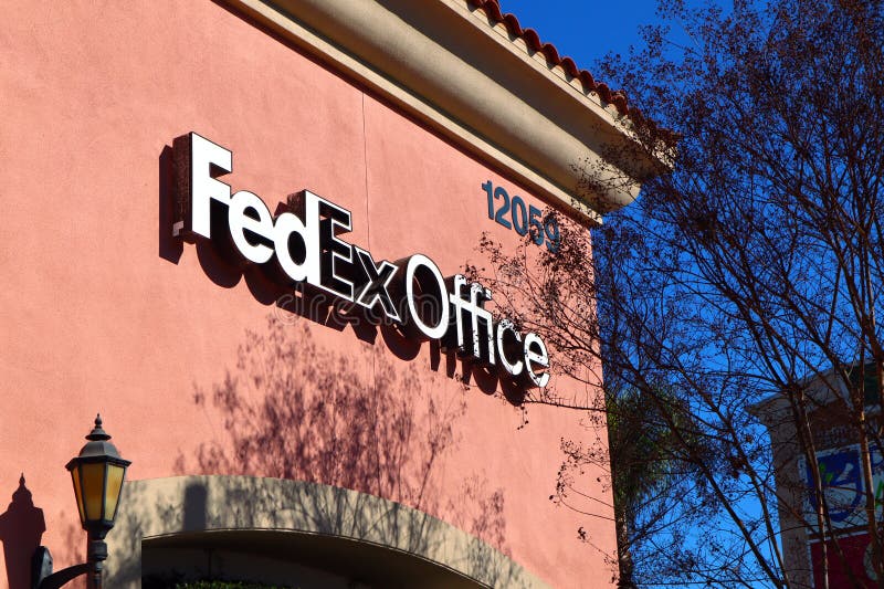FEDEX Office Sign, Shipping and Printing Center Editorial Stock Image ...