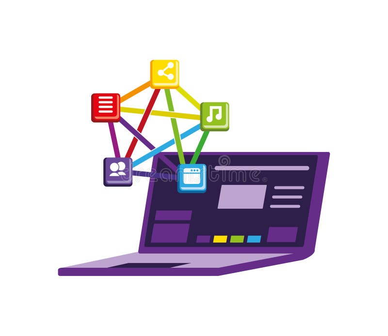 Fediverse Technology Innovation Stock Vector - Illustration of isolated ...