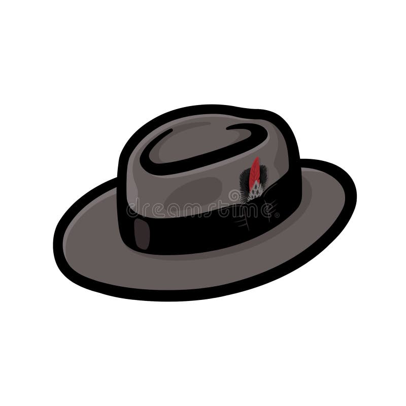 Fedora Isolated Stock Illustrations – 1,736 Fedora Isolated Stock ...
