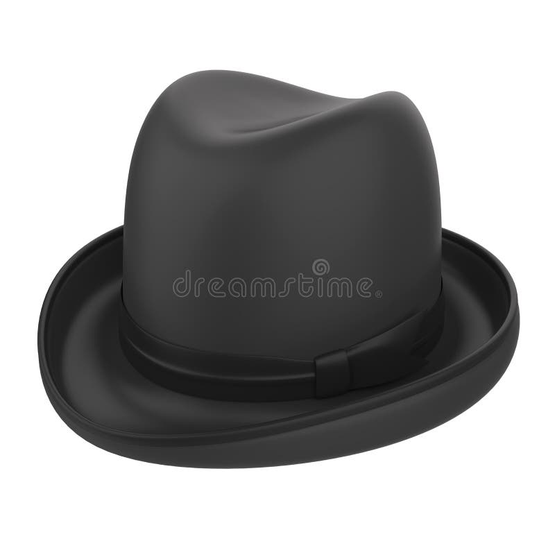 Fedora Hat Isolated. Detective Hat. Cap Spy Stock Vector - Illustration ...