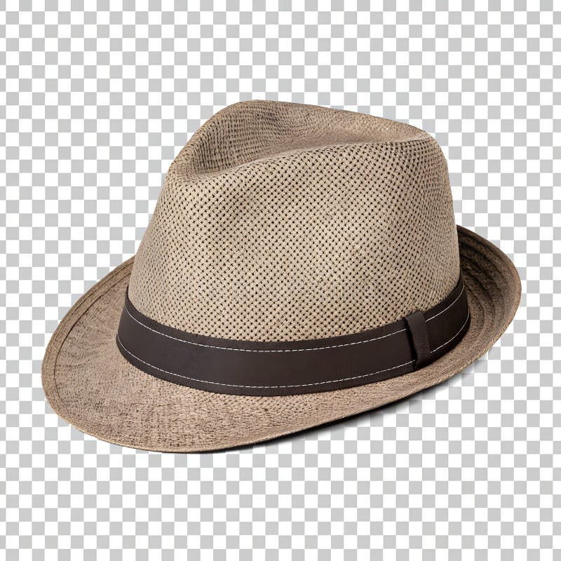 Fedora Hat Isolated on a Transparent Background Stock Illustration ...