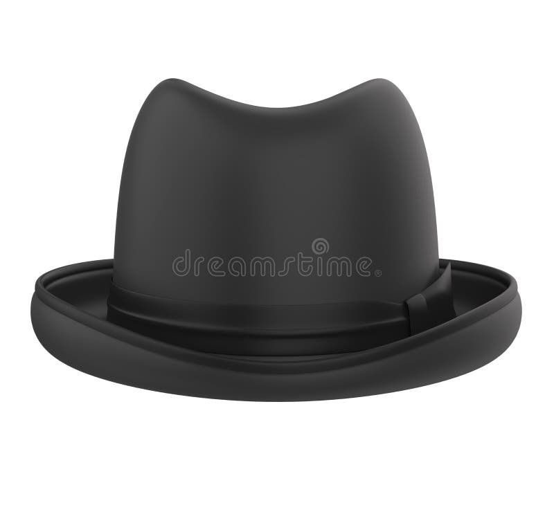 Fedora Hat Isolated. Detective Hat. Cap Spy Stock Vector - Illustration ...