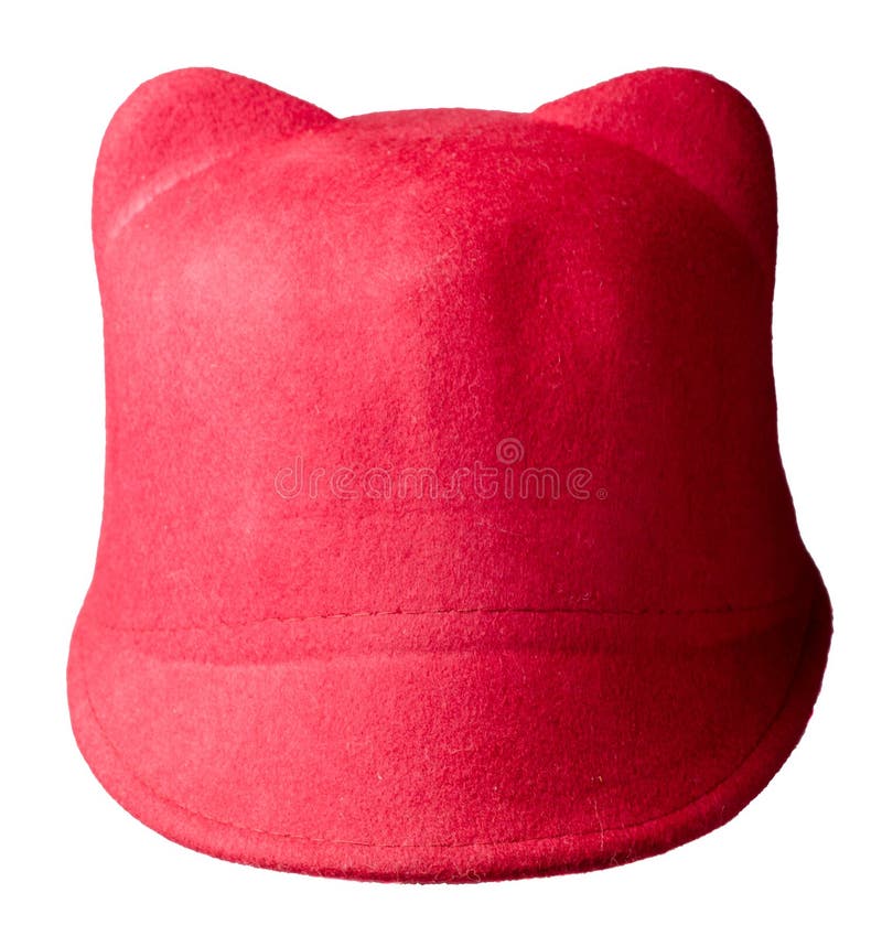 Fedora Hat. Hat Isolated on White Background . Back View Stock Photo ...