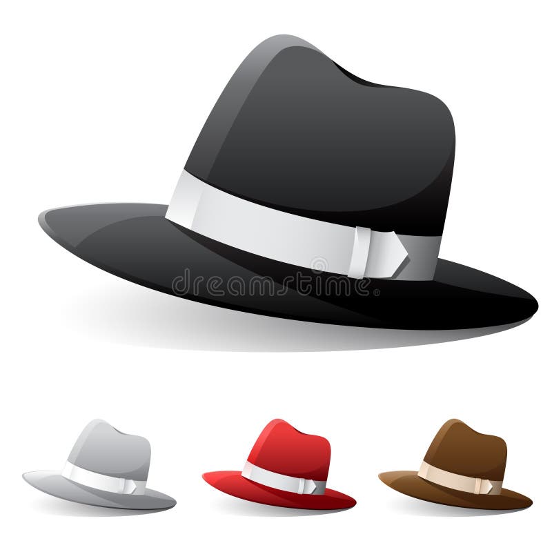 Fedora Hats stock vector. Illustration of human, icon - 16036956