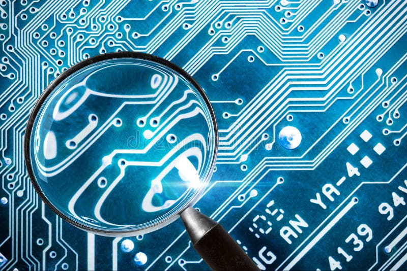 Fee Computer - Computer Security System and a Magnifying Glass Stock ...