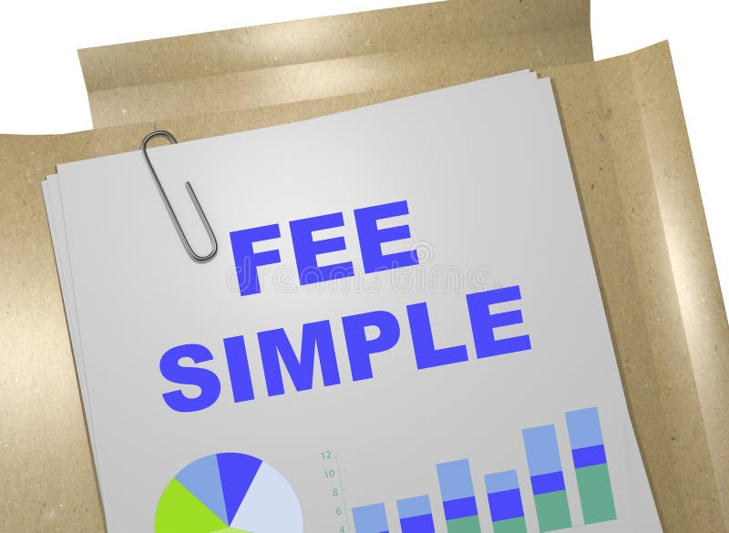 Fee Simple - Business Concept Stock Illustration - Illustration of road ...