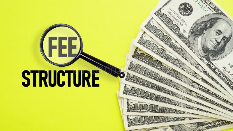 Fee Structure is Shown Using the Text Stock Image - Image of business ...