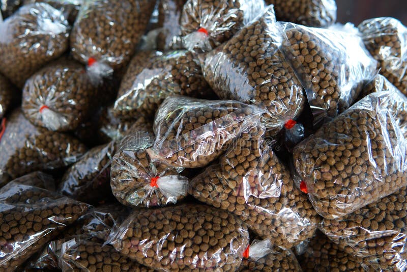 Feed for Fish that Have Vitamins Stock Image - Image of green, dessert ...