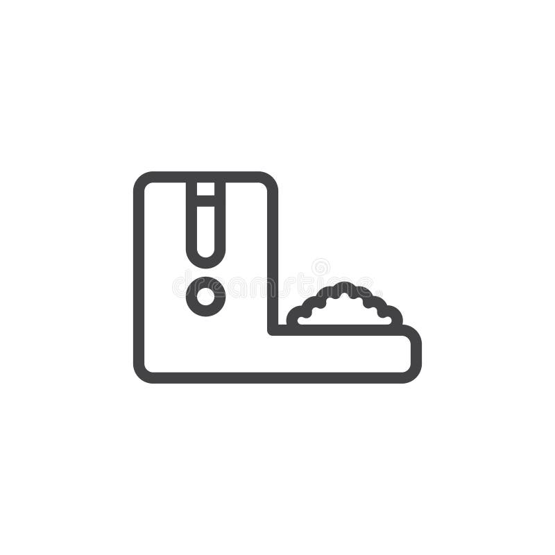 Feed Machine Icon Thin Outline Art Symbol Stock Illustration ...