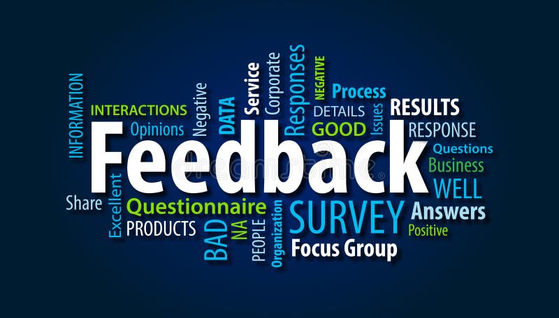 Feedback Word Cloud stock vector. Illustration of qualitative - 153276486