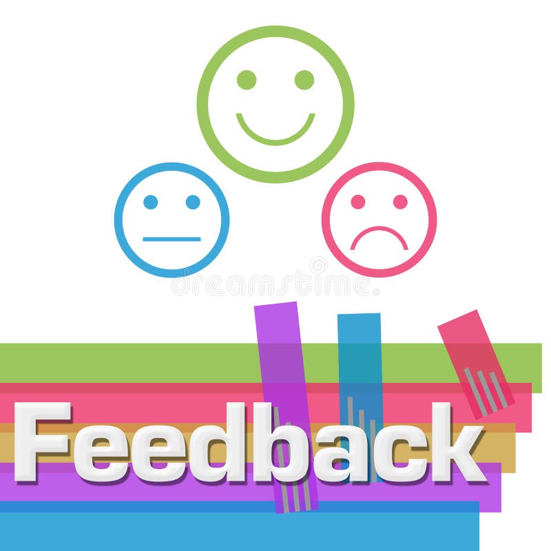 Feedback Abstract Blue Banner Stock Illustration - Illustration of ...
