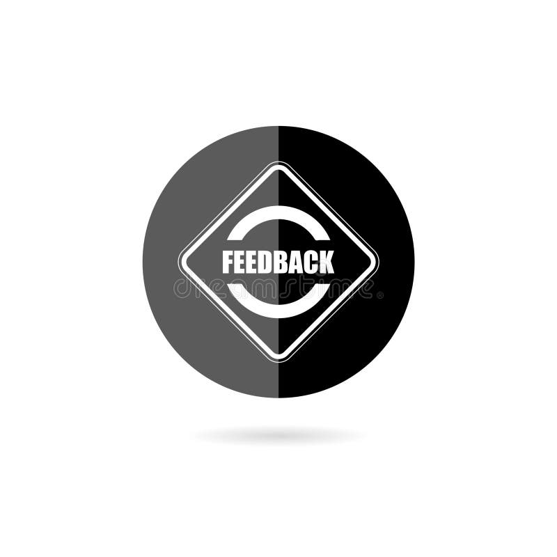 Glossy Feedback Vector Label Button with Check Mark Icon Stock Vector ...