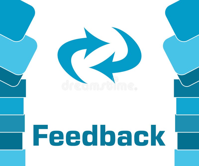 Feedback Abstract Blue Banner Stock Illustration - Illustration of ...