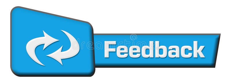 Feedback Blue Separator Vertical Stock Illustration - Illustration of ...