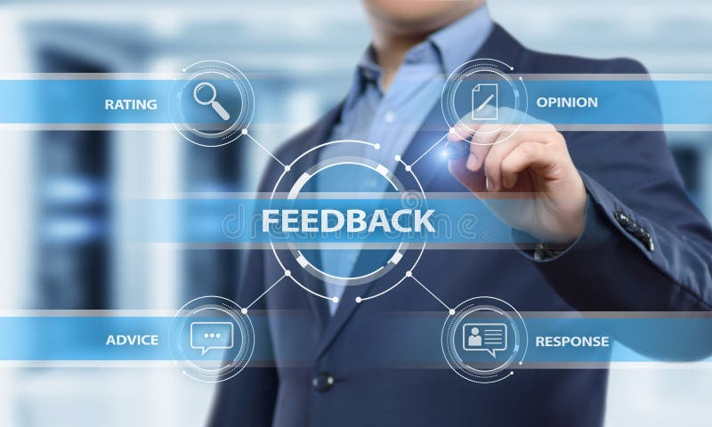 Feedback Business Quality Opinion Service Communication Concept Stock ...