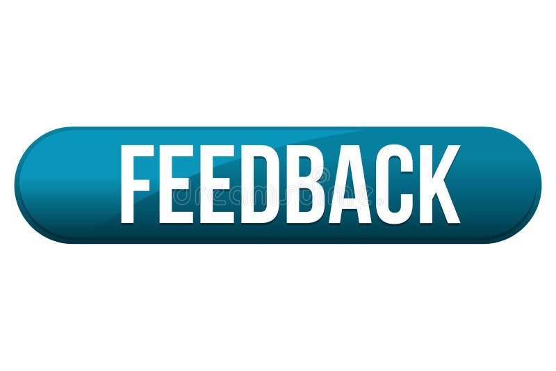 Feedback Button. Blue Eps10 Vector Badge Stock Vector - Illustration of ...