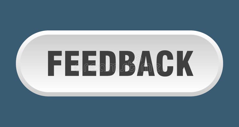 Feedback button stock vector. Illustration of template - 122781402