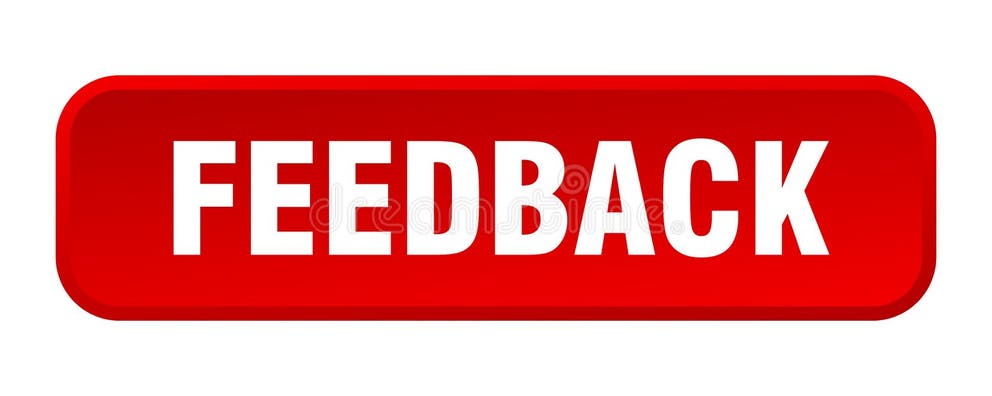 Feedback Button. Feedback Square 3d Push Button Stock Vector ...