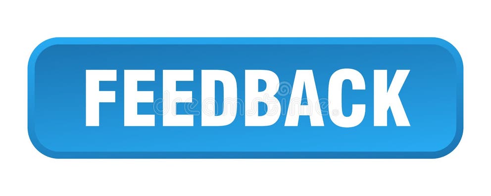 Feedback Button. Feedback Square 3d Push Button Stock Vector ...