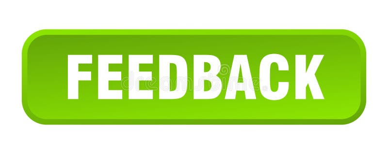 Feedback Button. Feedback Square 3d Push Button Stock Vector ...